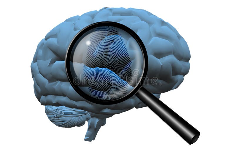 Brain Fingerprint - Identity - Psychoanalysis Stock Illustration ...