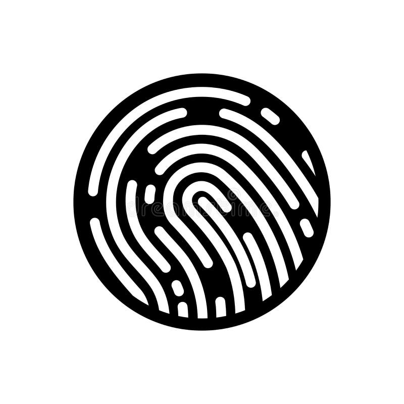 Fingerprint Recognition Concept. Fingerprint Icon Stock Vector ...