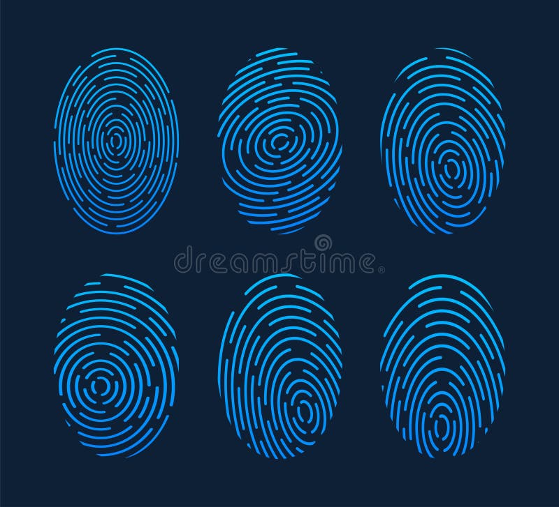 Fingerprint Icon. Cyber Security Concept. Digital Security ... Fingerprint Icon. Cyber Security Concept. Digital Security ...