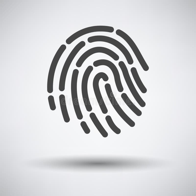 Fingerprint Icon stock vector. Illustration of human - 208576771