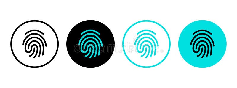 Finger Print Symbol Stock Illustrations – 33,738 Finger Print Symbol ...