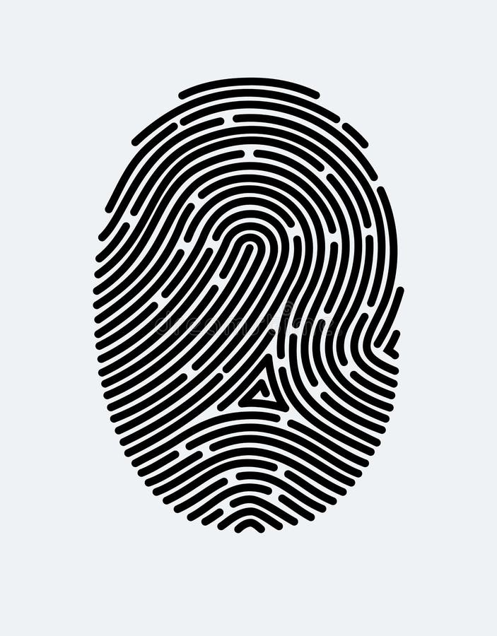 Fingerprint icon stock vector. Illustration of print - 160389799