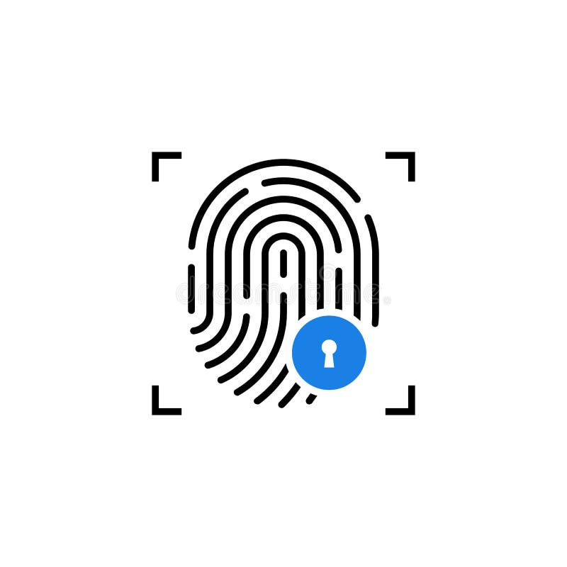 Fingerprint Reader Icon Stock Illustrations – 537 Fingerprint Reader ...