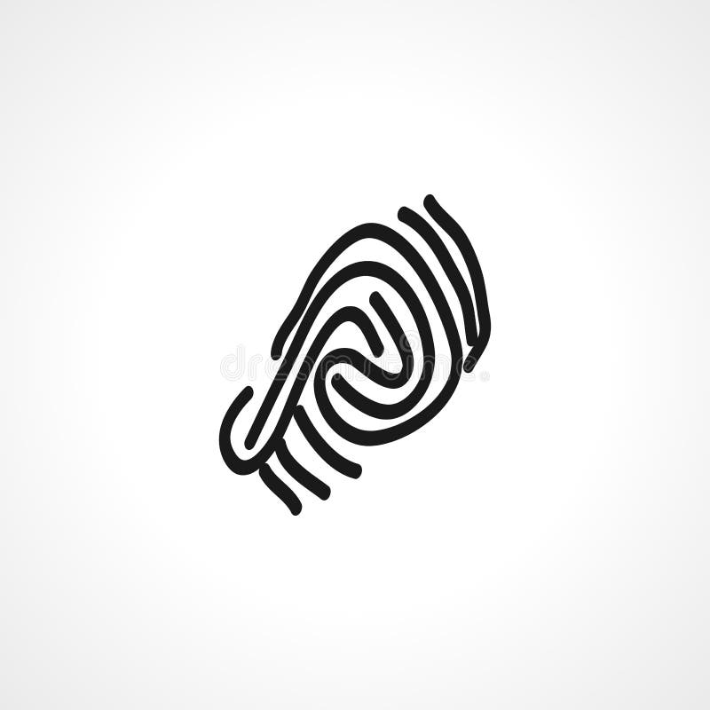 Fingerprint Icon. Fingerprint Vector Icon. Fingerprint Isolated Icon ...