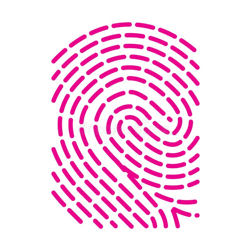 Fingerprint Icon. Solid and Simple Vector Illustration. Stock Vector ...
