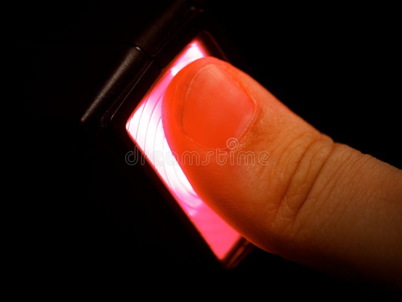 Fingerprint identification stock image. Image of biometric - 7057575