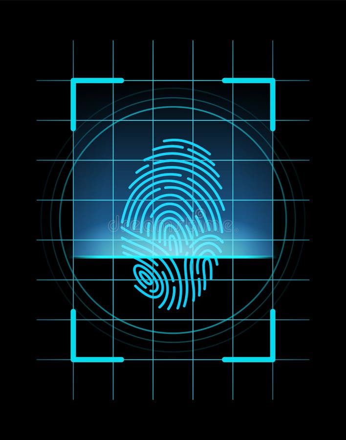 Fingerprint Identification. Scan Fingerprint, Security or ...