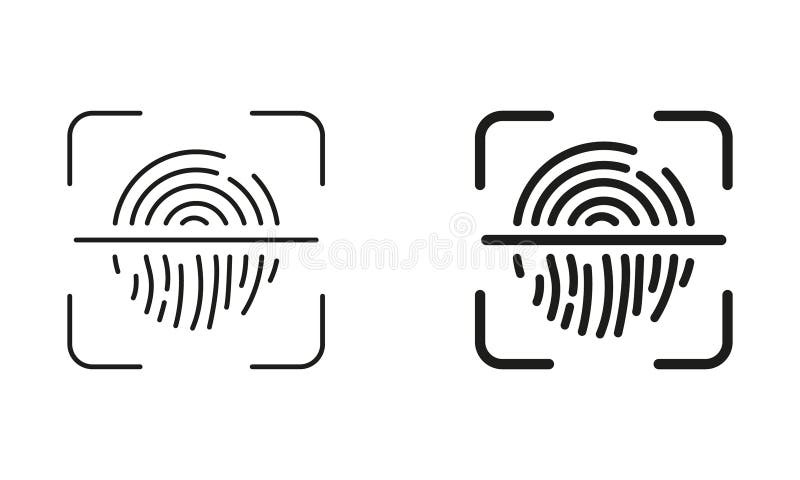 Biometric Identity Symbol. Fingerprint Identification Color Sign. Touch ... Biometric Identity Symbol. Fingerprint Identification Color Sign. Touch ...