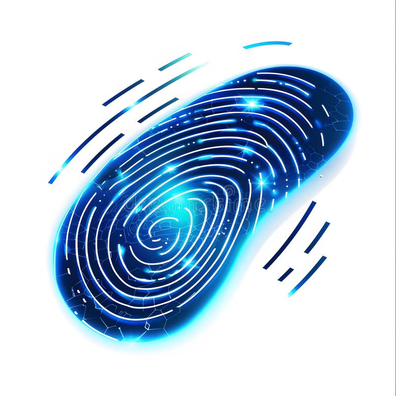 Fingerprint Identification To Access Personal Financial Data. Idea for ...