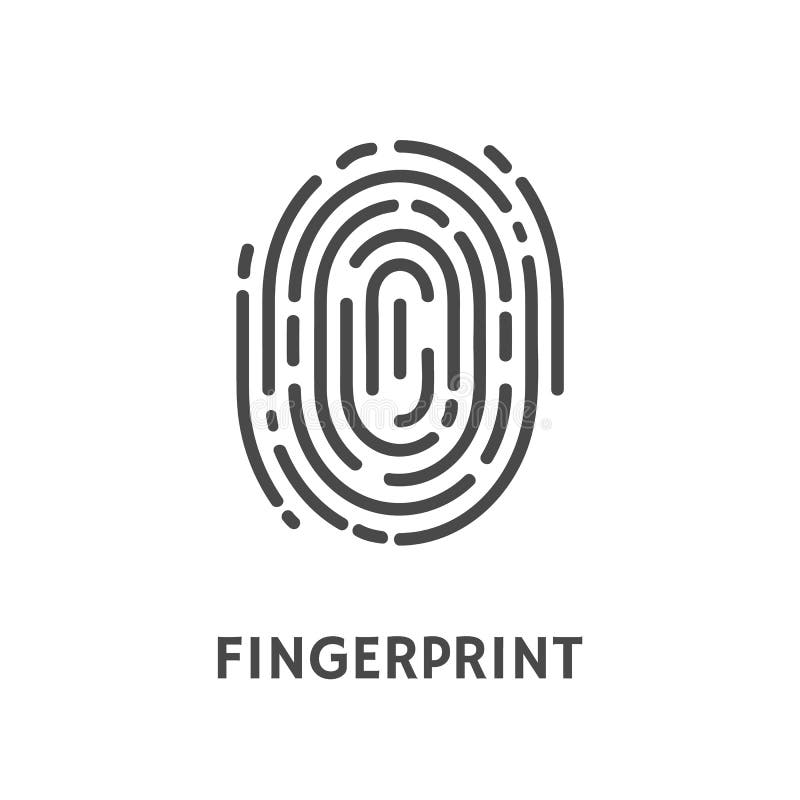 Fingerprint Identification and Verification Vector Stock Vector ...