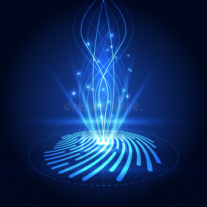 Fingerprint Integrated in a Printed Circuit, Releasing Binary Codes. Fingerprint Scanning ...