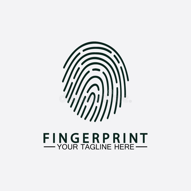 Fingerprint Logo Vector Icon Illustration Template Stock Vector ...