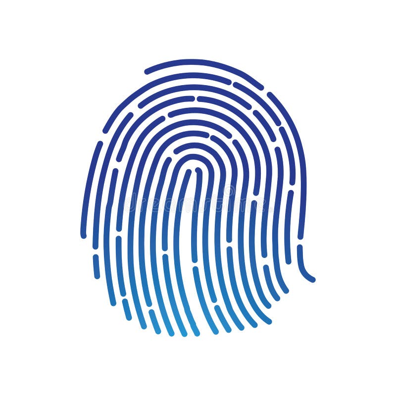 Fingerprint Logo Vector Illustration Stock Vector - Illustration of ...