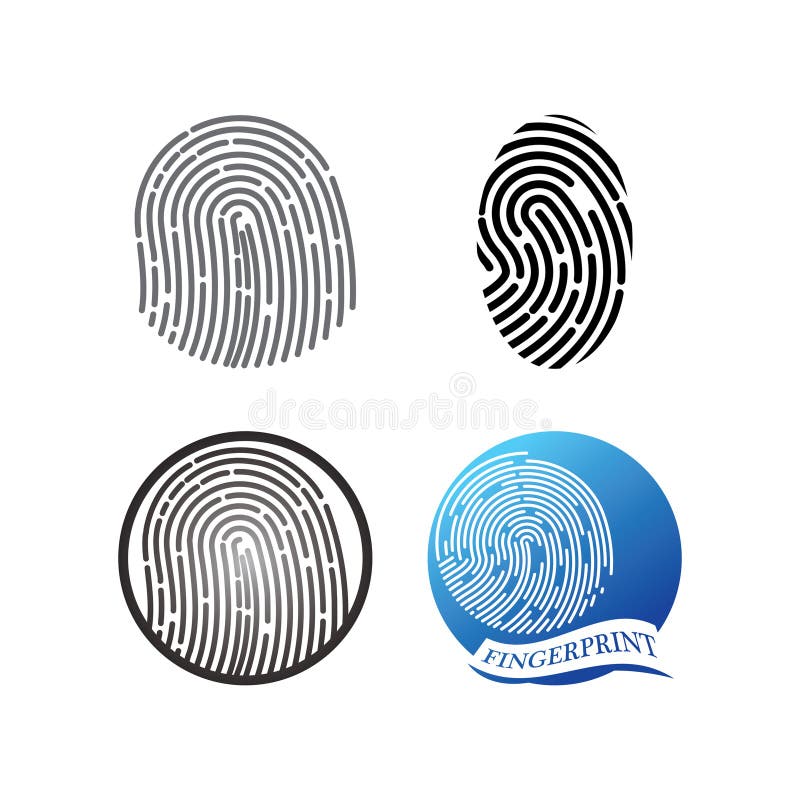 Fingerprint Logo Vector Illustration Stock Vector - Illustration of ...
