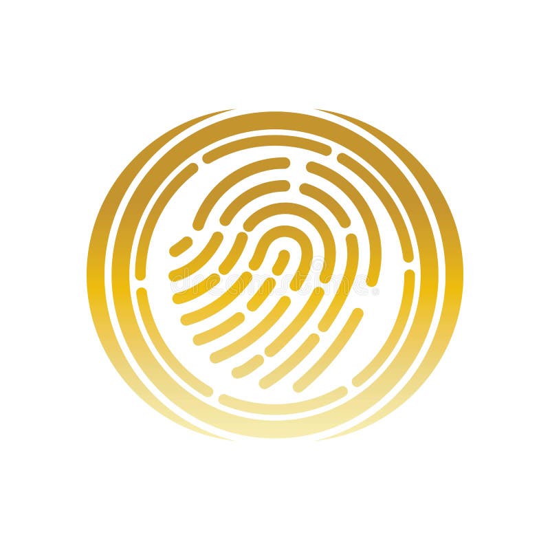 Fingerprint Logo Vector Illustration Stock Vector - Illustration of ...