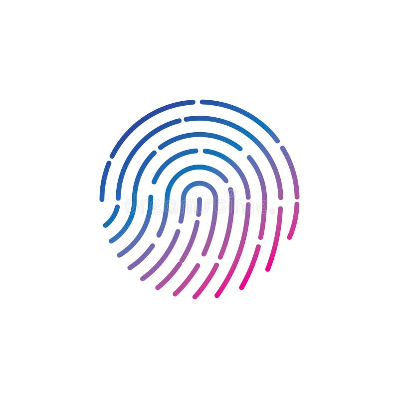 Fingerprint Logo Vector Illustration Stock Vector - Illustration of ...