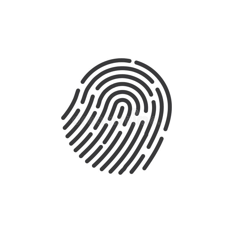 Fingerprint Logo Vector Illustration Stock Vector - Illustration of ...