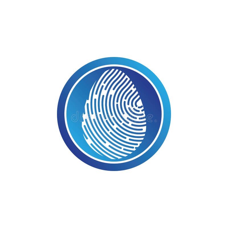 Fingerprint Logo Vector Illustration Stock Vector - Illustration of ...