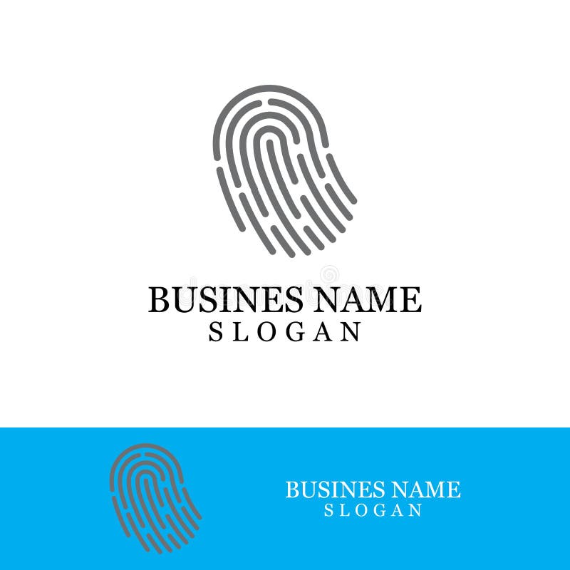 Fingerprint Logo Vector Illustration Stock Vector - Illustration of ...