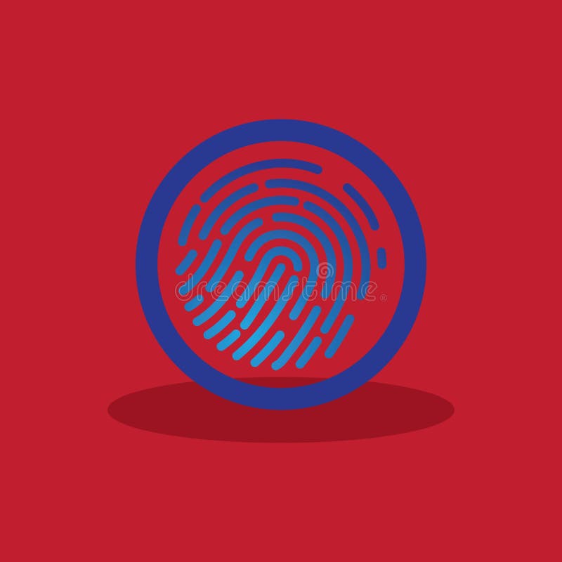 Fingerprint Logo Vector Illustration Stock Vector - Illustration of ...