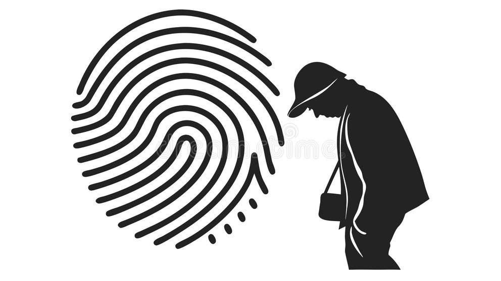 Fingerprint with Man Thinking, Identity and Thought Vector, Problem ...