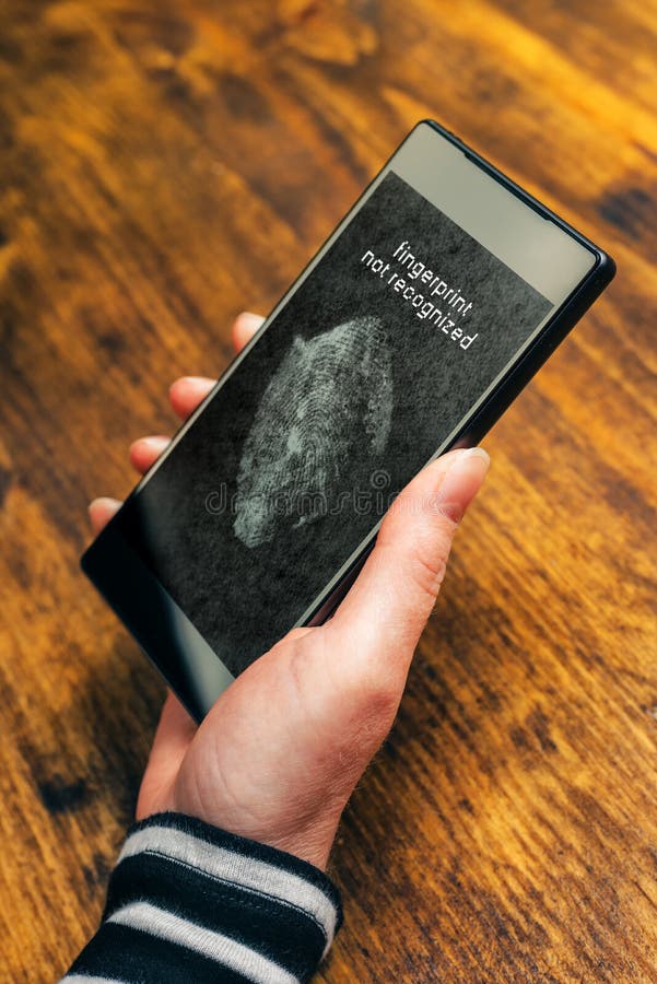 Fingerprint Not Recognized Message on Mobile Smartphone Device S Stock ... Fingerprint Not Recognized Message on Mobile Smartphone Device S Stock ...