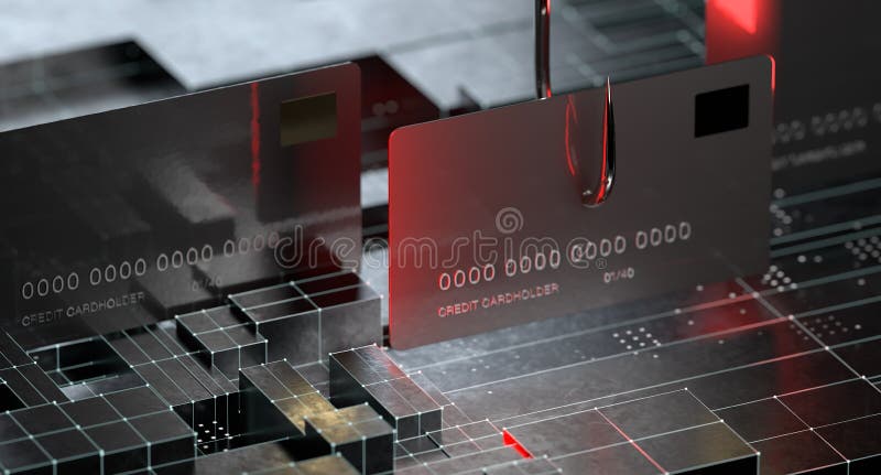Cybersecurity Digital Technology Security Credit Card Stock ...