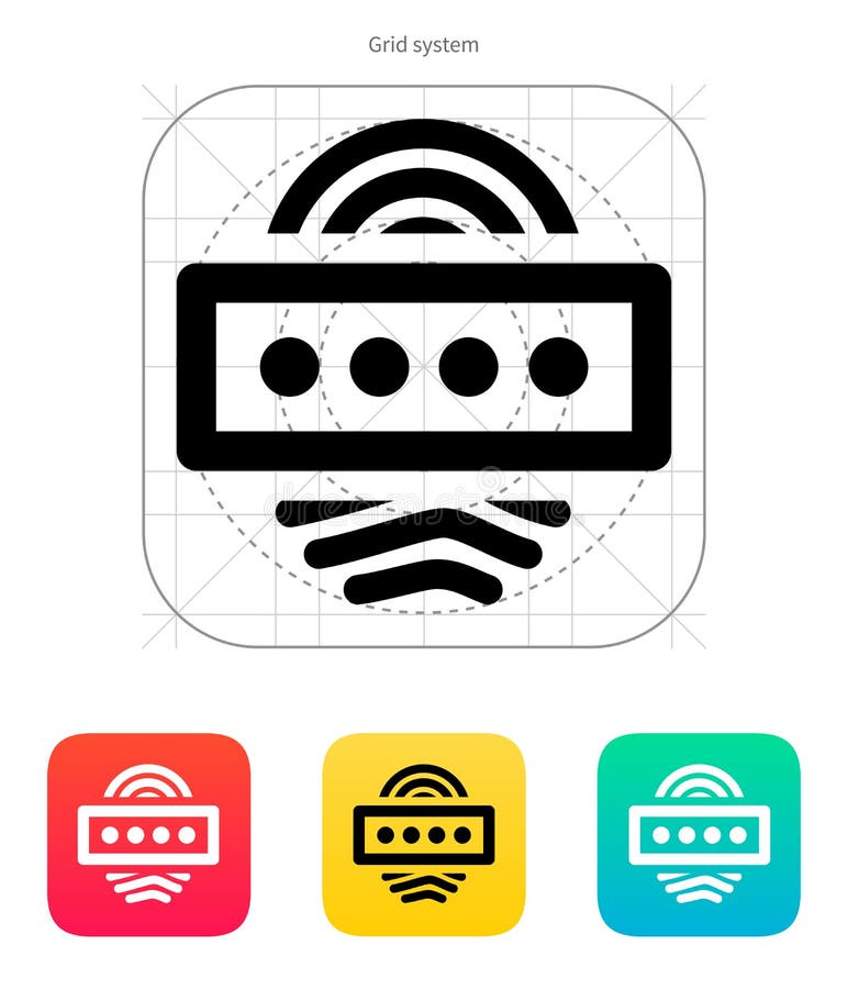 Fingerprint password icon. stock vector. Illustration of digital - 34039433 Fingerprint password icon. stock vector. Illustration of digital - 34039433
