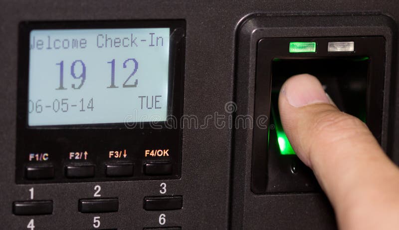 Finger Print Scan for Enter Security Stock Photo - Image of fingerprint ...