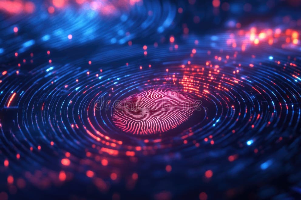 Fingerprint Pattern stock illustration. Illustration of enforcement ...