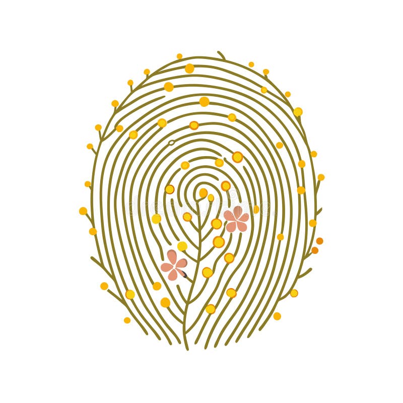 Fingerprint Pattern with Floral Elements: a Unique Identity and Nature ...