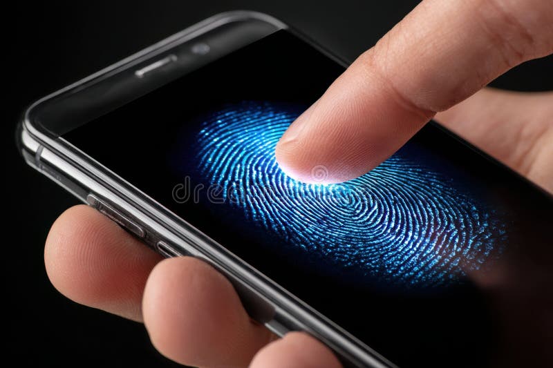 Fingerprint Recognition Technology is Activated by User on Smartphone ...
