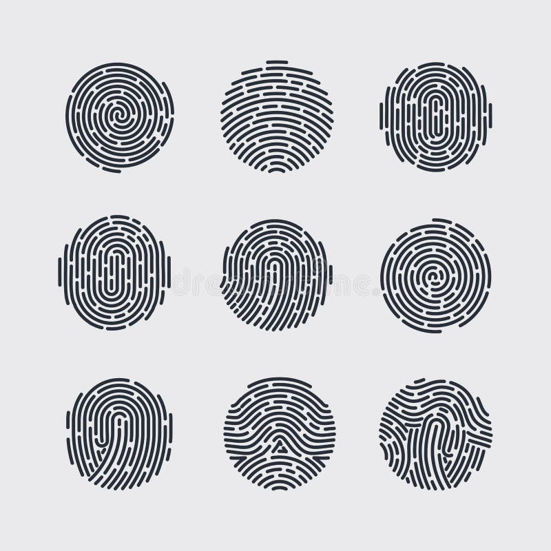 Fingerprint stock vector. Illustration of information - 93031330