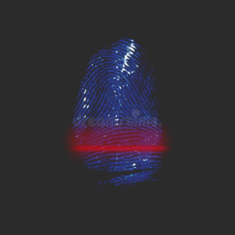 Fingerprint scan stock photo. Image of biometric, validation - 15844222
