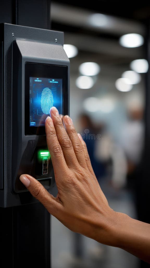Fingerprint Scan for Access Control Security, Biometric Authentication ...