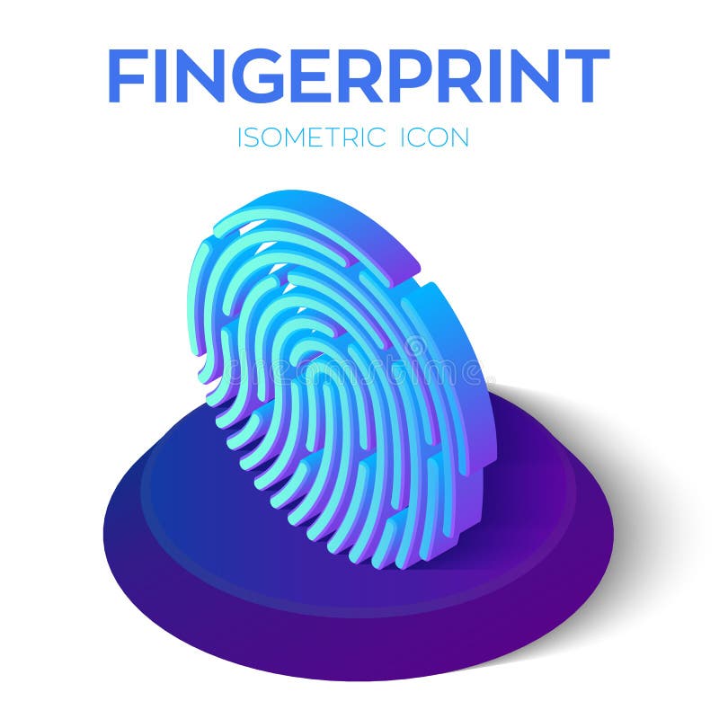 Isometric Finger Print Scan for Enter Security System, Biometric Access ... Isometric Finger Print Scan for Enter Security System, Biometric Access ...