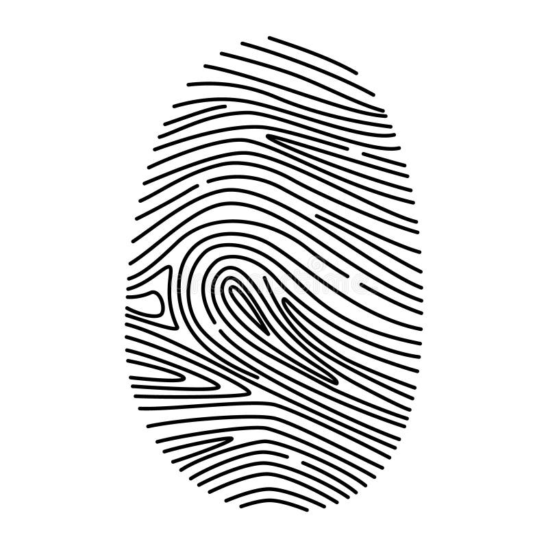 Fingerprint. Scan Icon. Thumbprint. Personal Identification ...