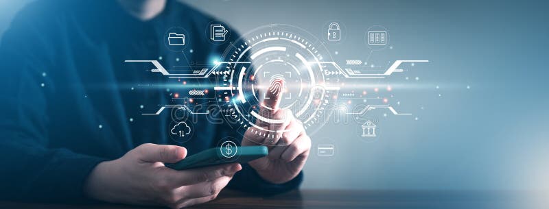 Secure Mobile Biometric Authentication Fingerprint Scan Verification ...