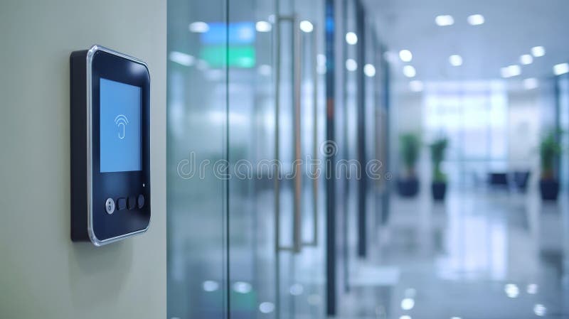 Fingerprint Scanner Access Control System Installed Near Office ...
