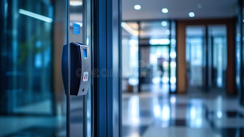 Fingerprint Scanner Access Control System at Office Entrance for ...