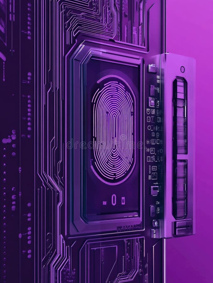 Fingerprint Scanner Device stock image. Image of hightech - 377633091