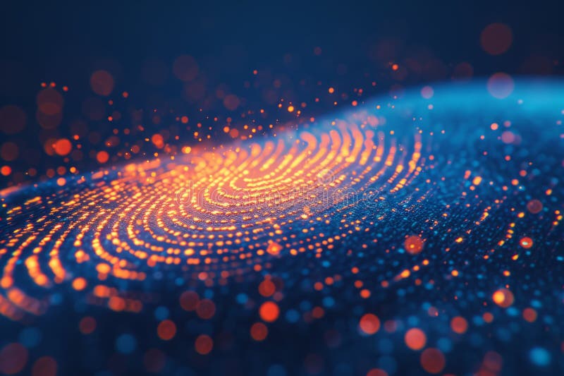 Fingerprint Scanner Digital Footprint Computer Security Safety Tracking ...