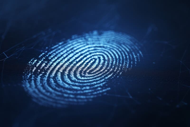 Fingerprint Scanner Digital Footprint Computer Security Safety Tracking ...