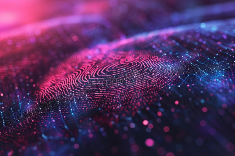 Fingerprint Scanner Digital Footprint Computer Security Safety Tracking ...