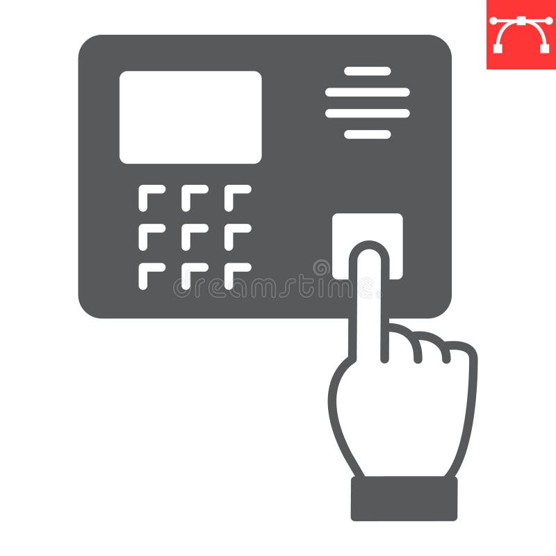 Biometric Fingerprint Scanner Icon Stock Illustrations – 9,097 ...