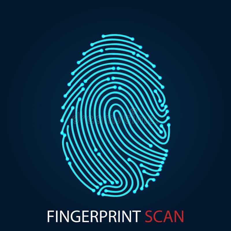 Fingerprint Scanner, Identification System. Biometric Authorization and ...