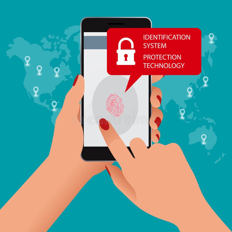 Fingerprint Scanner Logo, Identification User Id Touch Finger ...