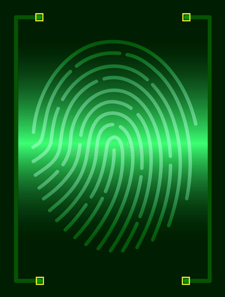 Safety Thumbprint Scanner Stock Illustrations – 5,695 Safety Thumbprint ...