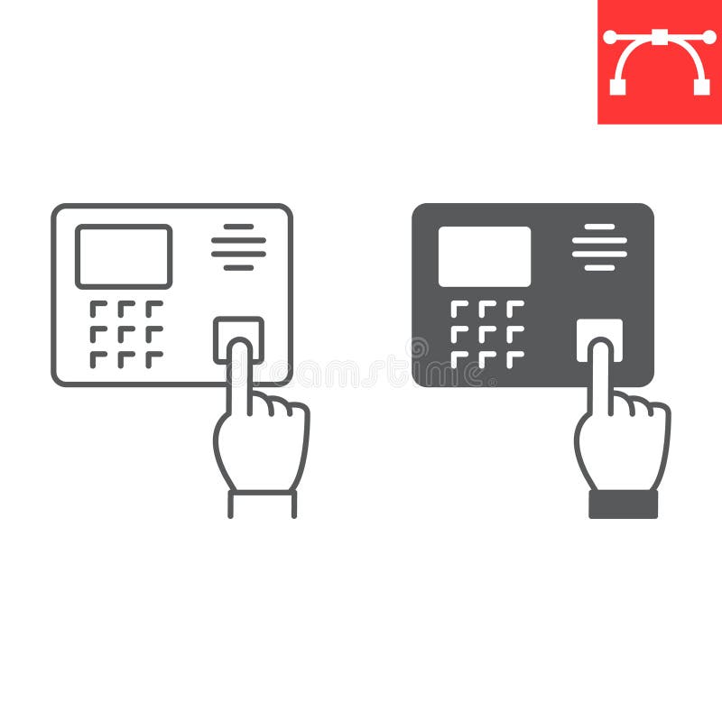 Biometric Fingerprint Scanner Icon Stock Illustrations – 9,134 ...