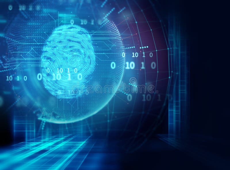 Fingerprint Analysis Blue Stock Illustrations – 269 Fingerprint ...